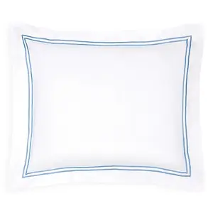 SFERRA Grande Hotel Standard Sham - White/ocean