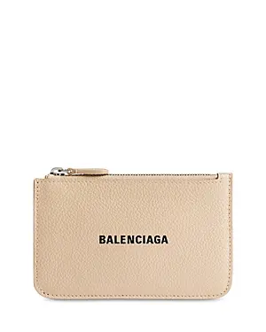 Balenciaga Cash Large Long Coin And Card Holder Warm Beige