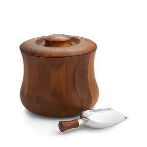 NAMBE Nara Ice Bucket With Scoop - Brown/silver