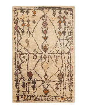 SURYA Medina Area Rug, 6' X 9 - Burnt Orange/ Hot Pink/ Taupe/ Mocha/ Be