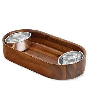 NAMBE Oblong Nest Chip N Dip - Brown