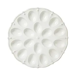 JULISKA Berry & Thread Deviled Egg Platter White