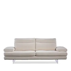 GIUSEPPE NICOLETTI Sabrina Sofa, Satin Metal Legs - Teddy 016 Blu