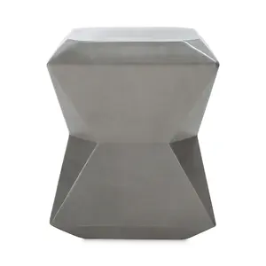 SAFAVIEH Conan Outdoor Concrete Accent Table - Gray
