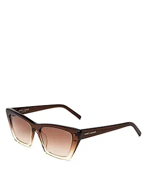 Saint Laurent Cat Eye Sunglasses Brown/brown Gradient
