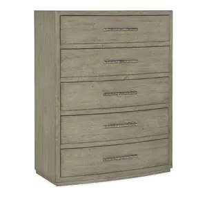 HOOKER FURNITURE Linville Falls Pisgah Five Drawer Chest - Smoke Gray