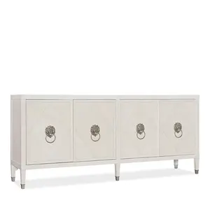 HOOKER FURNITURE Leo Four Door Credenza - Cream White