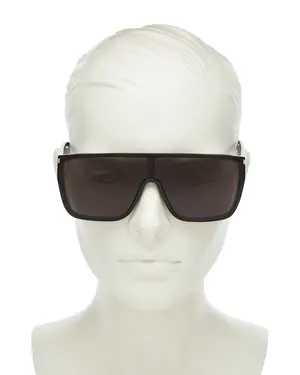 Saint Laurent Sl Mask Ace Shield Sunglasses - Shiny Black