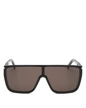 Saint Laurent Sl Mask Ace Shield Sunglasses - Shiny Black