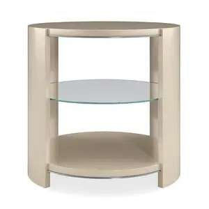 CARACOLE Da Vita Round End Table - Thunder