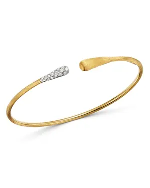 Marco Bicego 18k Gold And Diamond Lucia Bangle Bracelet - White/gold