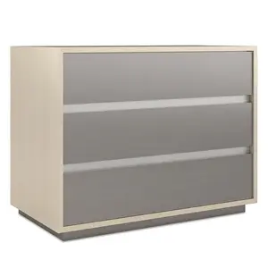 CARACOLE Da Vita Large Nightstand - Smoked Stainless