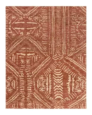 SURYA Mandela Area Rug, 8' X 10 - Orange/ Neutral