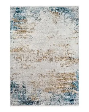 SURYA Solar Sor-2301 Area Rug, 5' X 7'6 - Sky Blue/dark Blue
