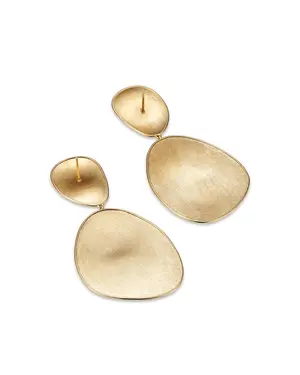 Marco Bicego 18k Yellow Lunaria Drop Earrings - Gold