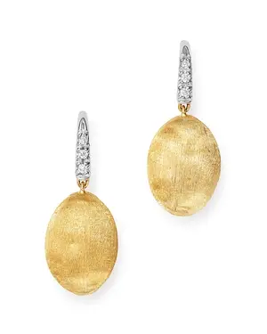 Marco Bicego Siviglia Diamond Drop Earrings - White/gold