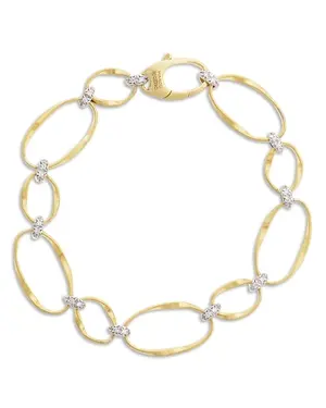 Marco Bicego 18k Yellow Gold Onde Diamond Bracelet - Yellow/white Gold