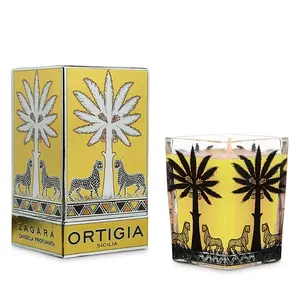 ORTIGIA SICILIA Zagara Large Square Candle 6 Oz - Yellow