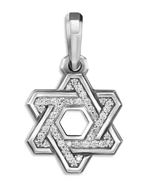 David Yurman Sterling Silver Diamond Star Of David Pendant - Sterling Silver/diamonds