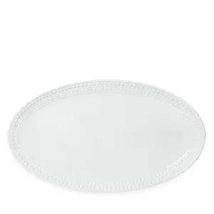 L'Objet Perlee Oval Platter - White