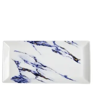 Prouna Marble Sandwich Tray - Azure