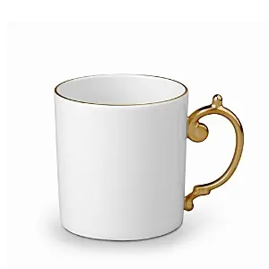 L'Objet Aegean Mug White/24k Gold
