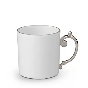 L'Objet Aegean Mug - White/platinum