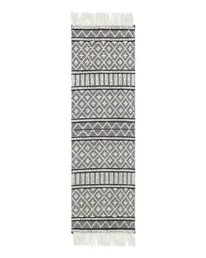Livabliss Farmhouse Tassels Fts-2300 Runner Area Rug, 2'6 X 8'0 - Gray