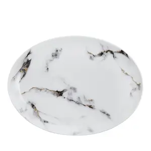 Prouna Marble 14 Oval Platter - Venice Fog