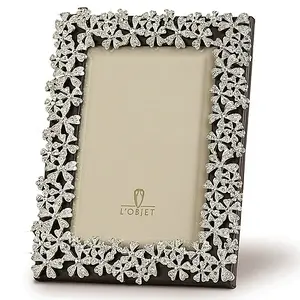 L'Objet Platinum Garland Frame, 8 X 10 Platinum