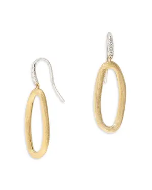 Marco Bicego Marco Bicego 18k Gold Jaipur Link Diamond Drop Earrings Gold/white