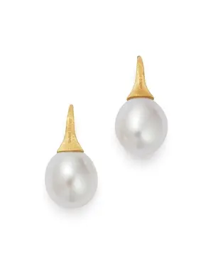 Marco Bicego 18k Yellow Gold Africa Pearl Drop Earrings - White/gold