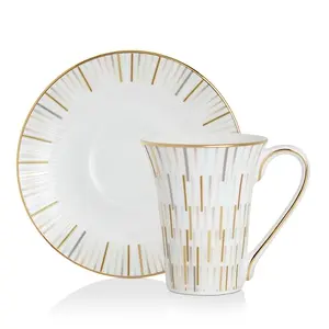 Prouna Luminous Espresso Cup & Saucer - Gold