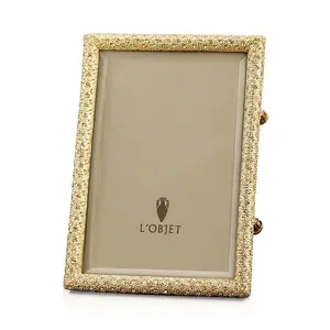 L'Objet Pave Swarovski Crystal Frame - Gold