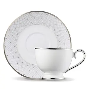 Prouna Princess Teacup & Saucer - Platinum