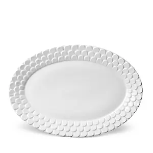 L'Objet Aegean Oval Platter - White
