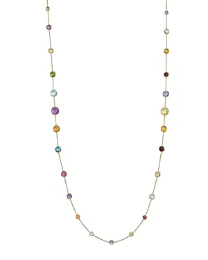 Marco Bicego Marco Bicego 18k Yellow Gold Jaipur Multi Gemstone Necklace Multi/gold