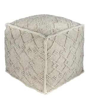 LIVABLISS Hygge Pouf - White