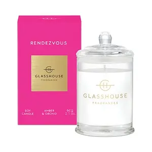 GLASSHOUSE FRAGRANCES Rendezvous 2.1 Oz Triple Scented Candle - Pink