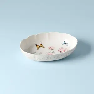 LENOX Butterfly Meadow Scalloped Oval Baker