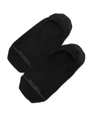 Marcoliani Invisible Touch No-Show Socks Black