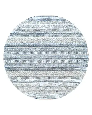LIVABLISS Maroc 147619 Round Area Rug, 6' Round - Denim/cream/taupe