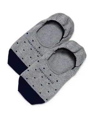 Marcoliani Invitouch Polka Dot No-show Socks - Gray
