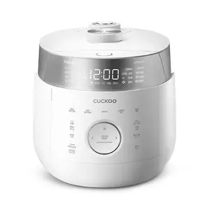 CUCKOO 6 Cup Twin Pressure Induction Rice Cooker & Warmer - White