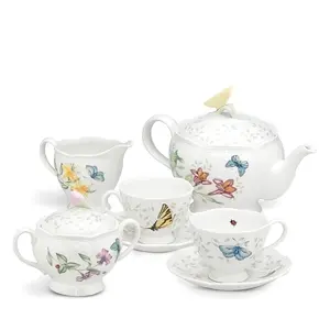 LENOX Butterfly Meadow 7-piece Tea Set - White