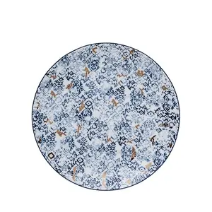 Prouna Cuenca Salad/dessert Plate - Blue/white