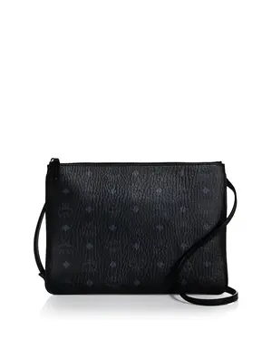 Mcm Aren Visetos Pouch - Black