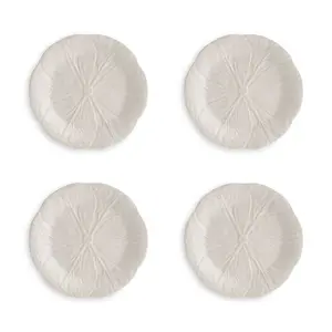 BORDALLO PINHEIRO Cabbage Dessert Plate, Set Of 4 - White