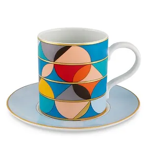 VISTA ALEGRE Futurismo Tea Cup And Saucer - Multi