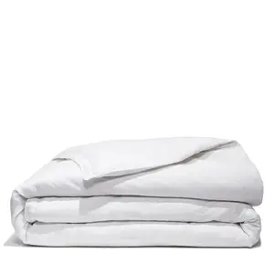 AMALIA HOME COLLECTION Stonewashed Linen Queen Duvet Cover Exclusive - White/white